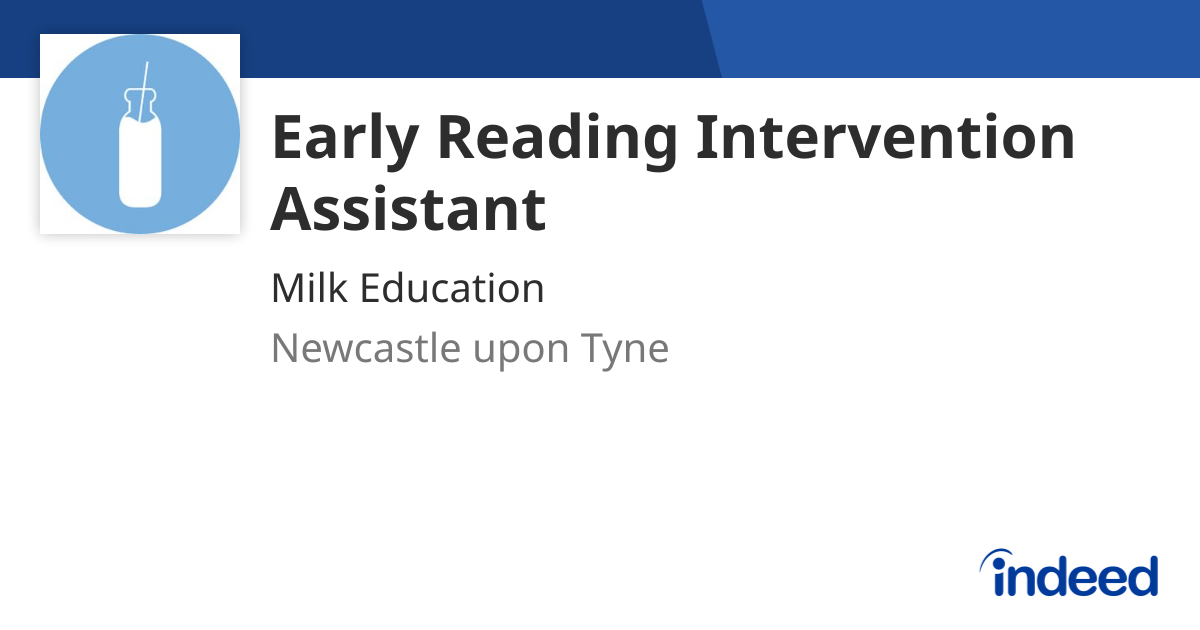 Early Reading Intervention Assistant - Newcastle upon Tyne NE12 ...