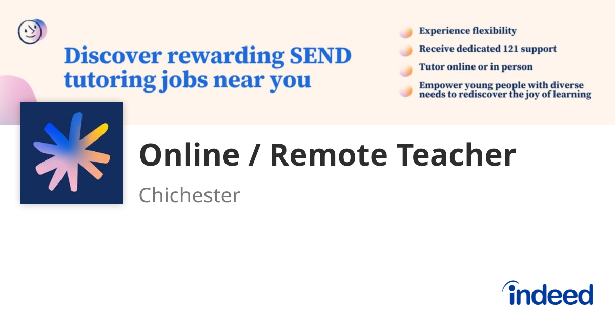 Online / Remote Teacher - Chichester PO19 7LX - Indeed.com