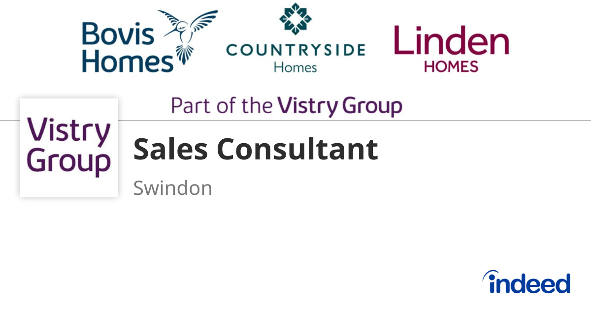 Sales Consultant - Swindon - Indeed.com