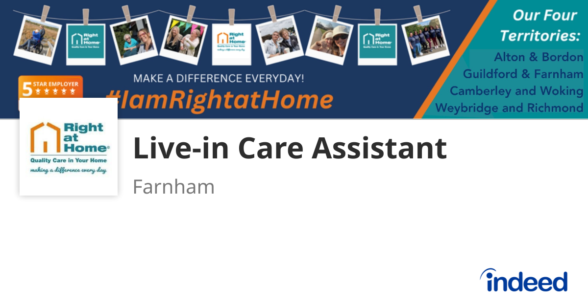 Live-in Care Assistant - Farnham - Indeed.com