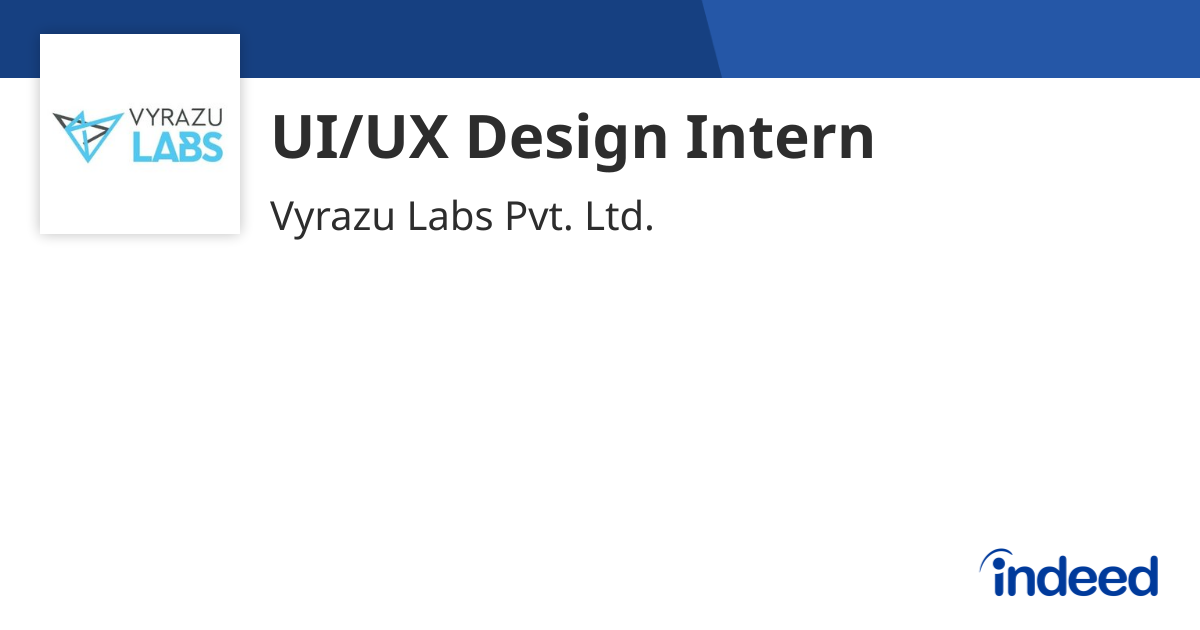 UI/UX Design Intern - Kolkata, West Bengal - Indeed.com