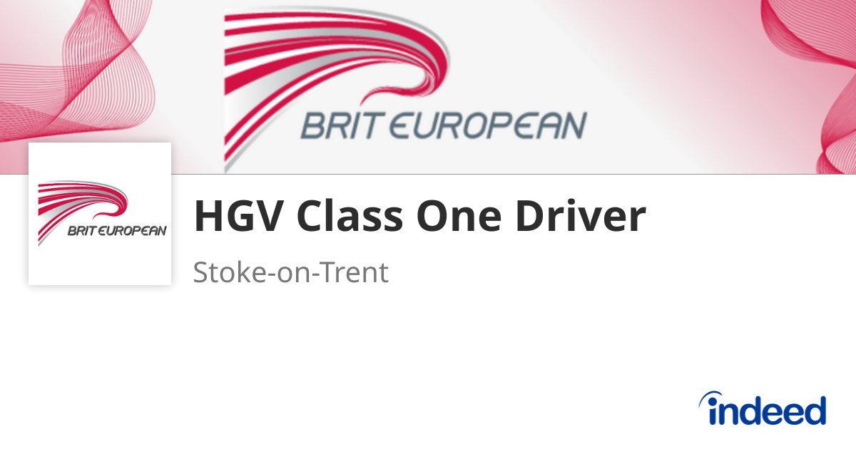 HGV Class One Driver - Stoke-on-Trent - Indeed.com