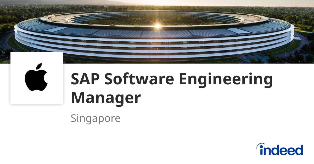 SAP Software Engineering Manager - Singapore - Indeed.com