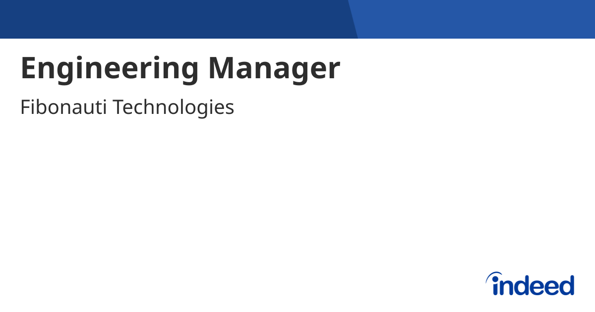 Engineering Manager - Hyderabad, Telangana - Indeed.com