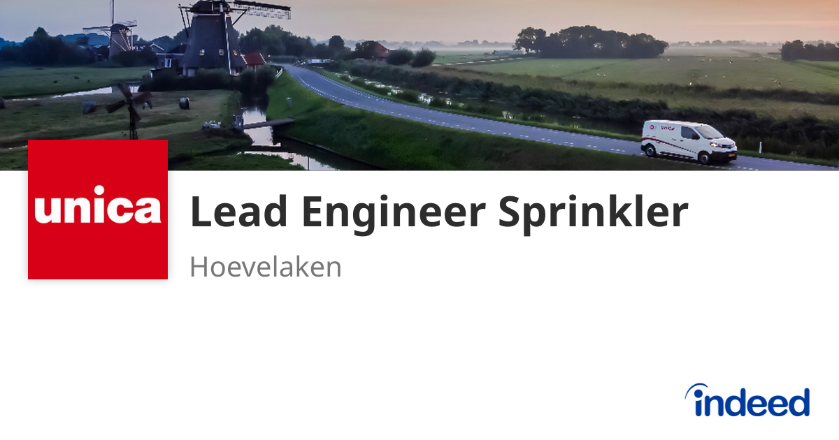 Lead Engineer Sprinkler - 3871 Hoevelaken - Indeed.com