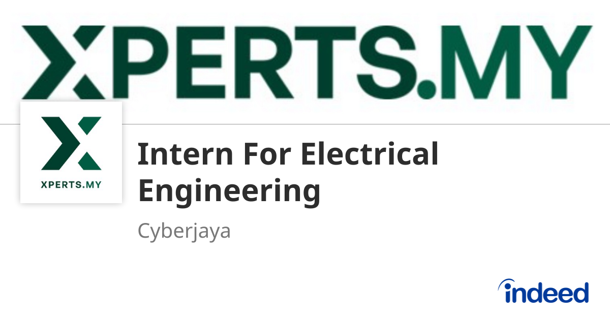 Intern For Electrical Engineering - Cyberjaya - Indeed.com