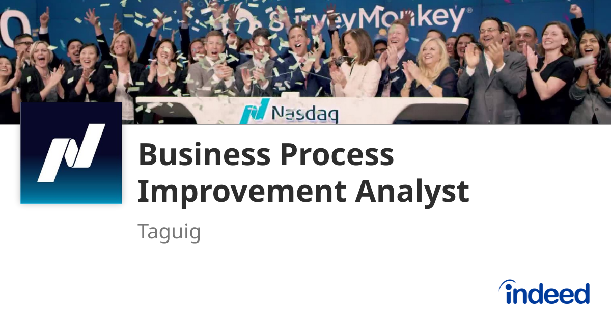 Business Process Improvement Analyst - Taguig - Indeed.com