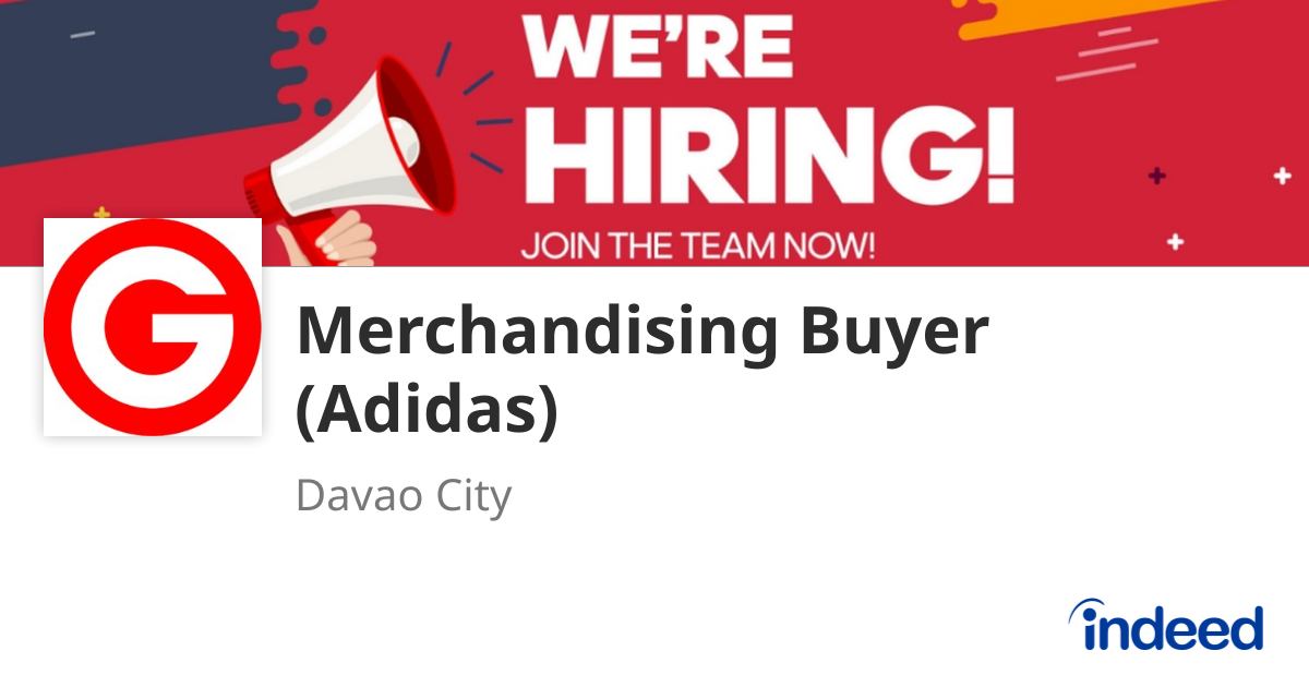 Merchandising Buyer (Adidas) - Davao City 8000 P11 - Indeed.com