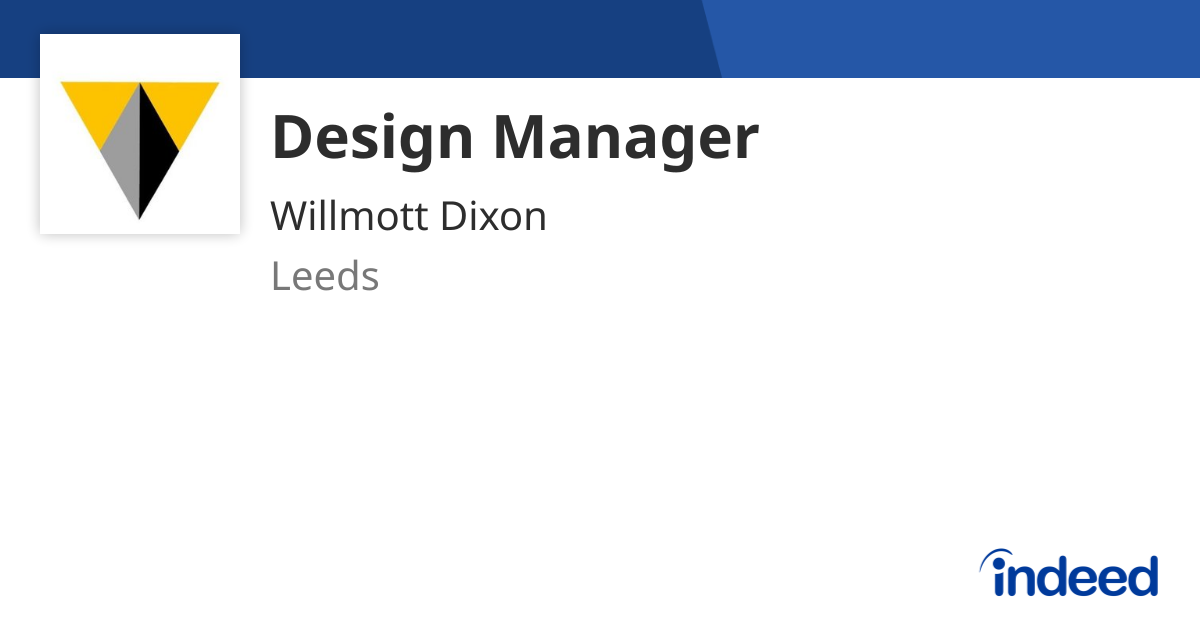 Design Manager - Leeds - Indeed.com