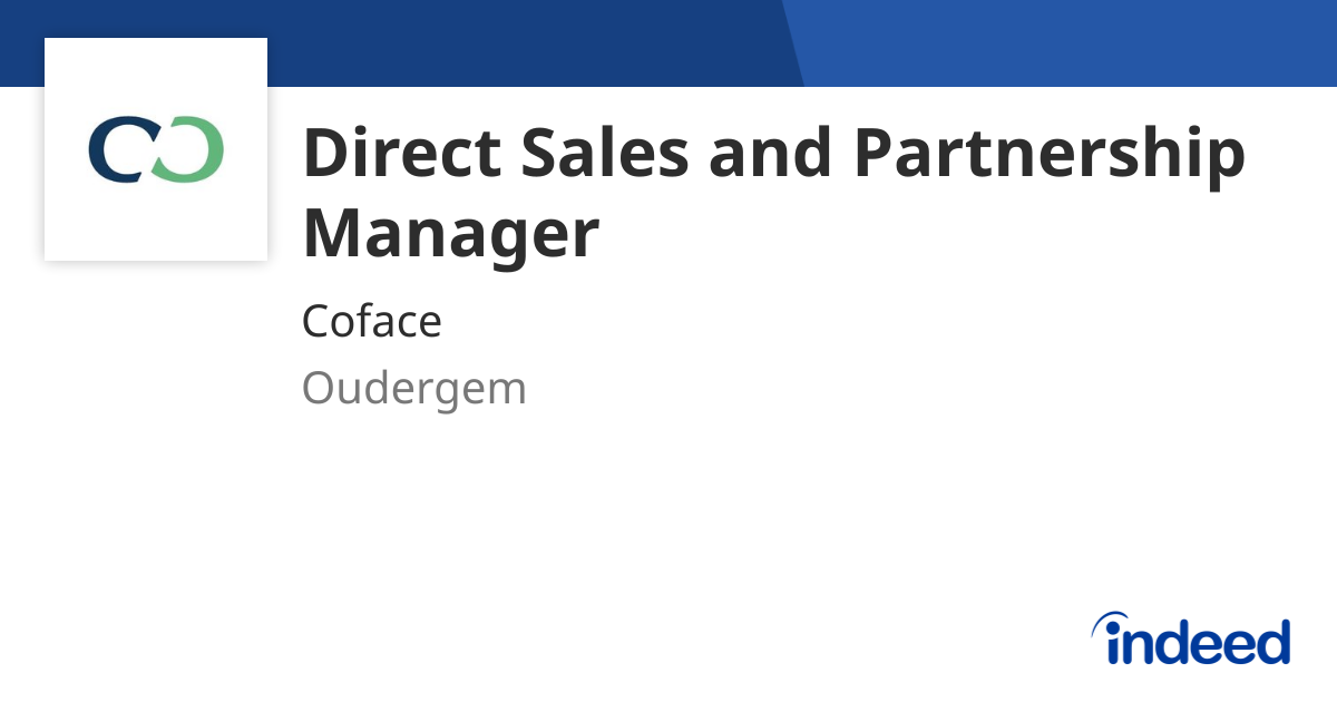 Direct Sales and Partnership Manager - Auderghem - Indeed.com