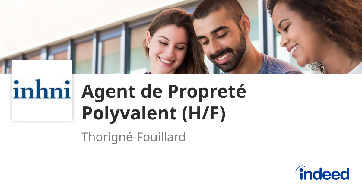 Agent de Propreté Polyvalent (H/F) Apprentissage - 35235 Thorigné ...