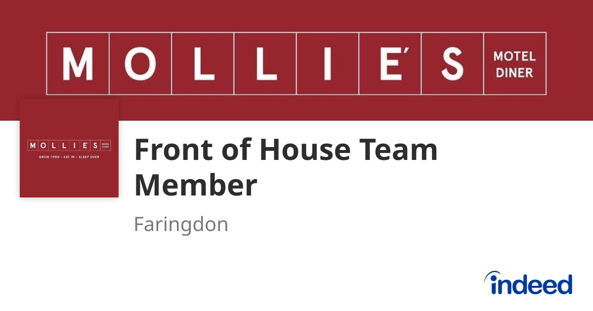 Front of House Team Member - Faringdon - Indeed.com