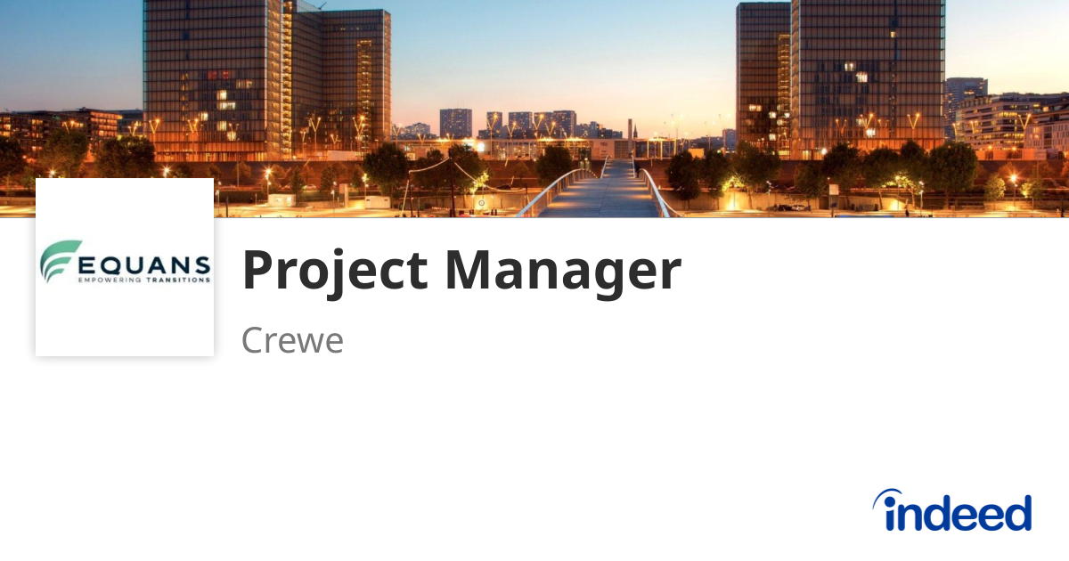 Project Manager - Crewe - Indeed.com