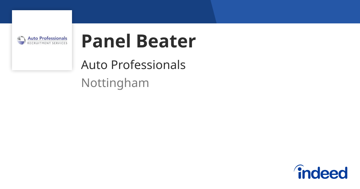 Panel Beater - Nottingham - Indeed.com
