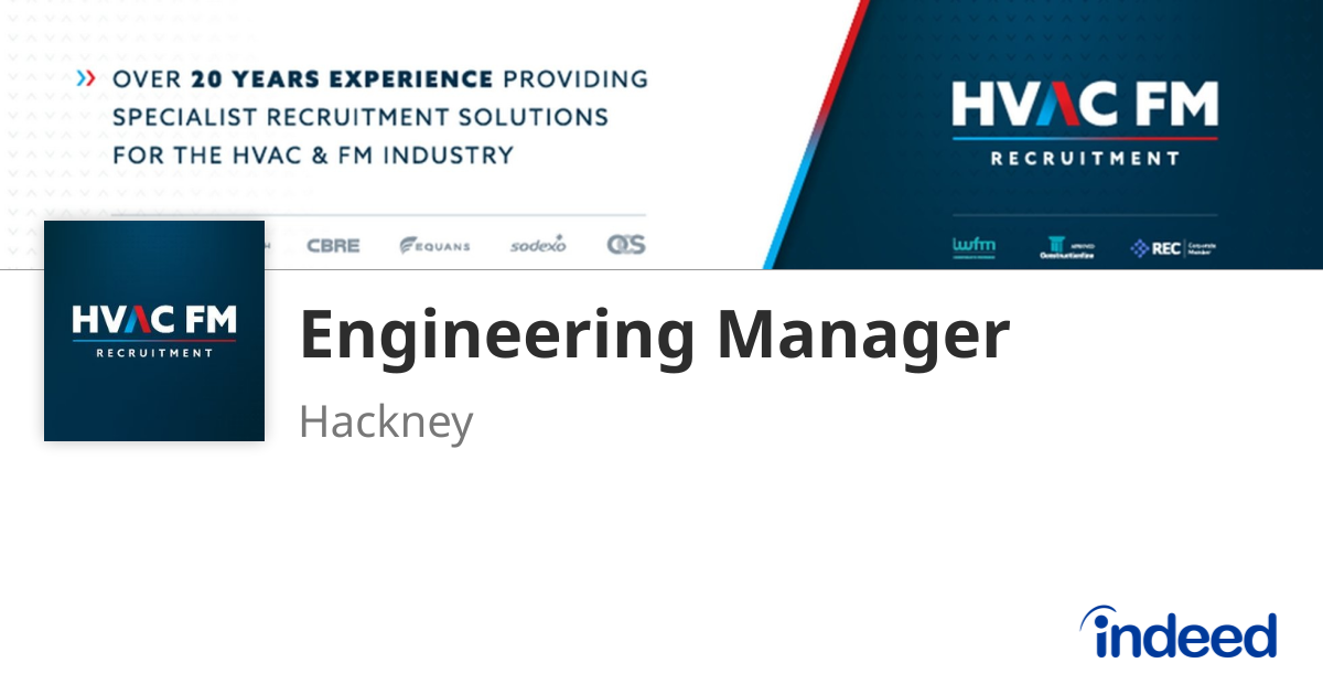 Engineering Manager - Hackney - Indeed.com