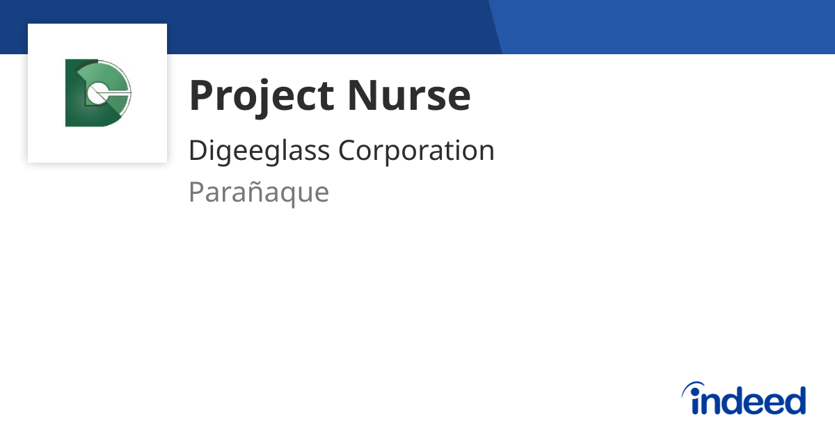 Project Nurse - Parañaque - Indeed.com