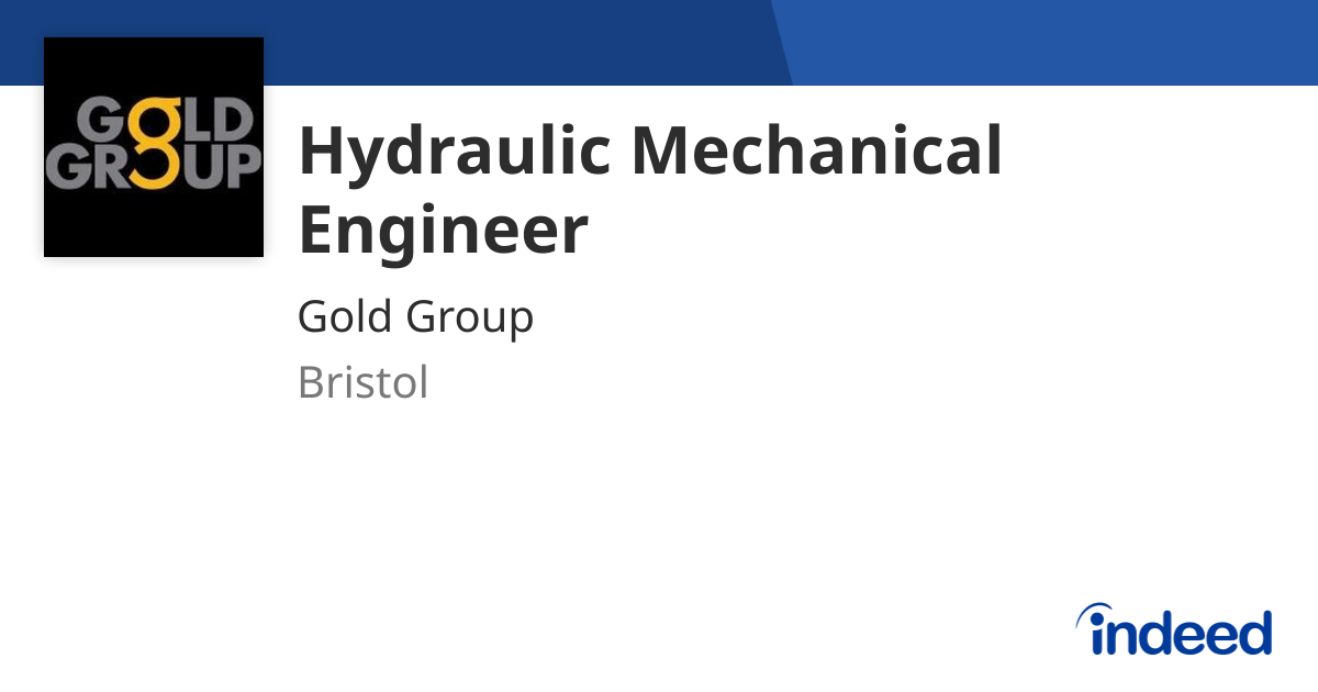 Hydraulic Mechanical Engineer - Bristol BS34 - Indeed.com
