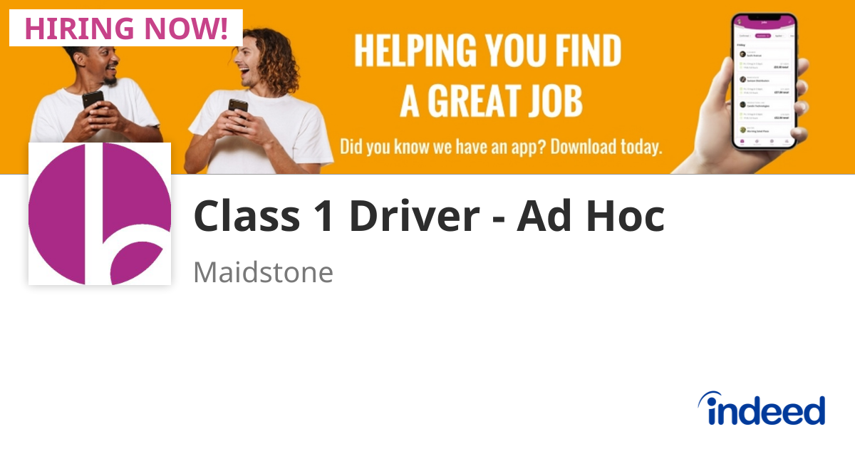 Class 1 Driver - Ad Hoc - Maidstone - Indeed.com