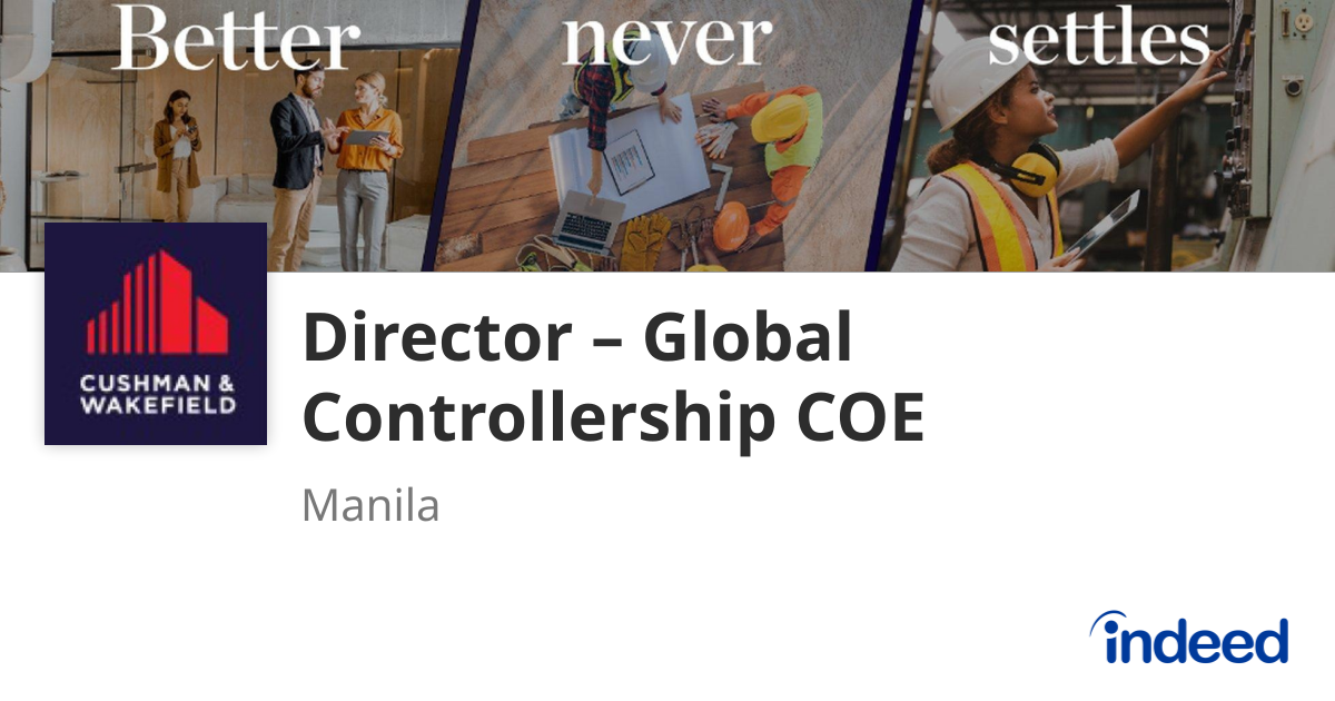 Director – Global Controllership COE - Manila - Indeed.com
