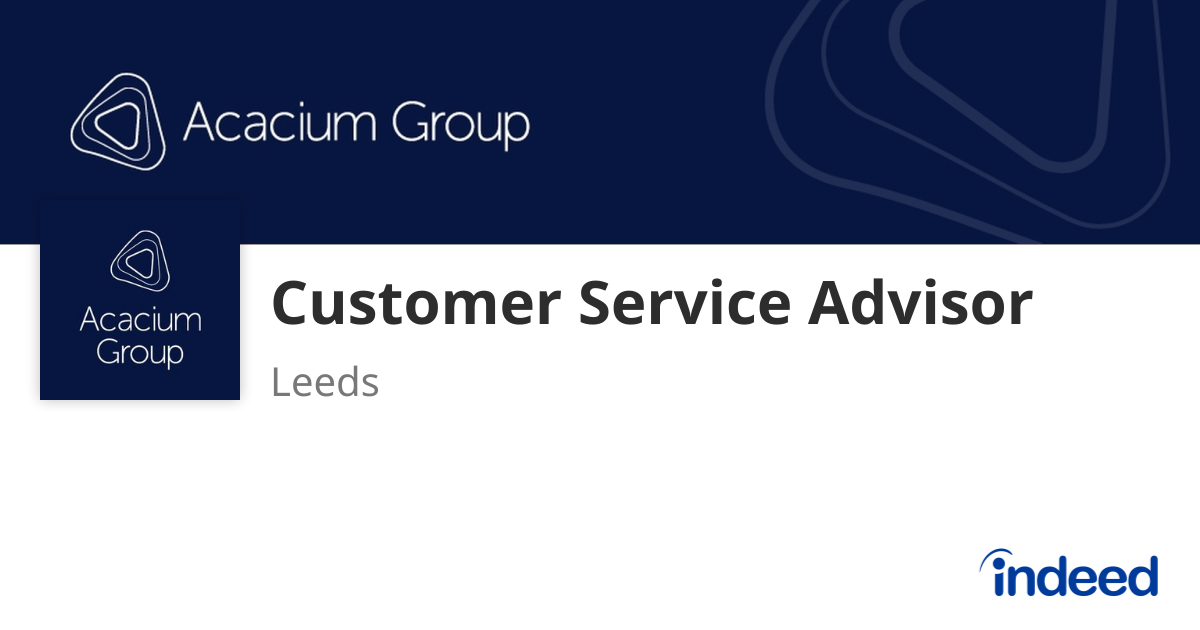 Customer Service Representative - Leeds LS1 5QX - Indeed.com