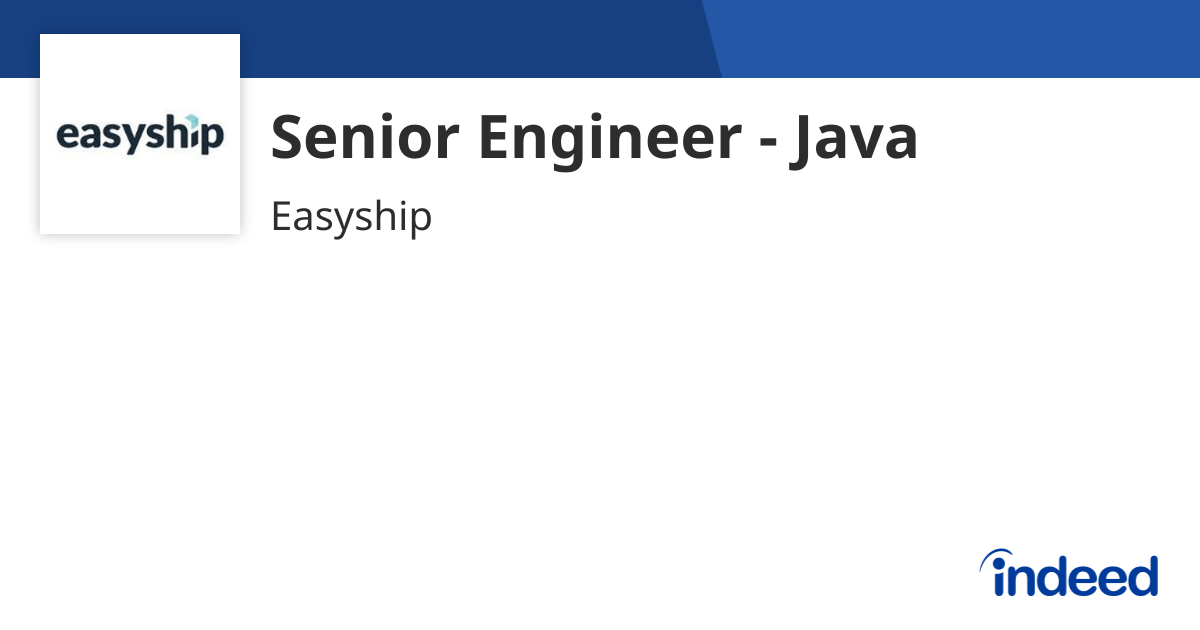 Senior Engineer - Java - Bengaluru, Karnataka - Indeed.com