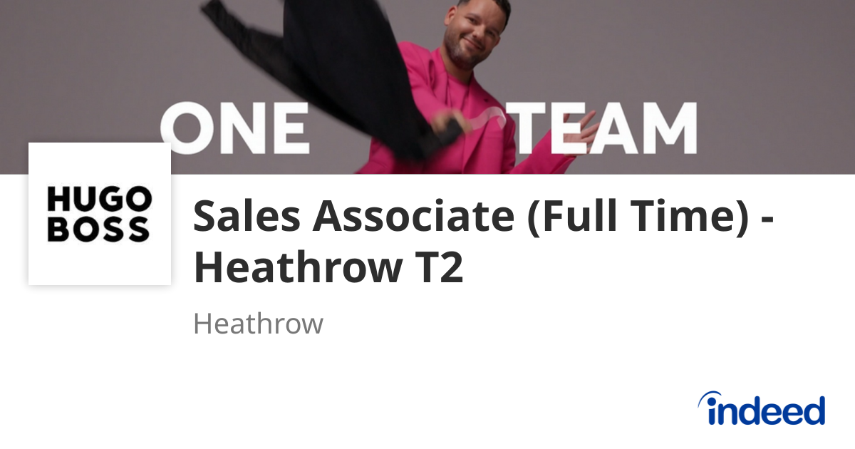 Sales Associate (Full Time) - Heathrow T2 - Heathrow - Indeed.com
