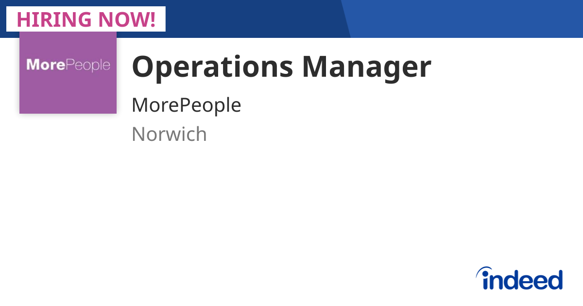 Operations Manager - Norwich - Indeed.com