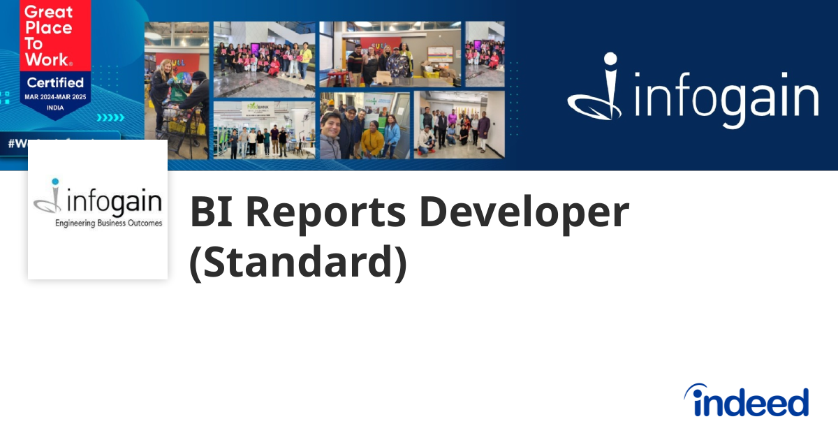 BI Reports Developer (Standard) - Bengaluru, Karnataka - Indeed.com