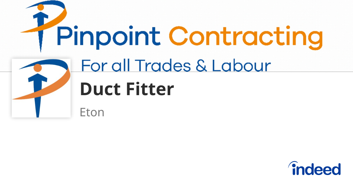 Duct Fitter - Eton - Indeed.com