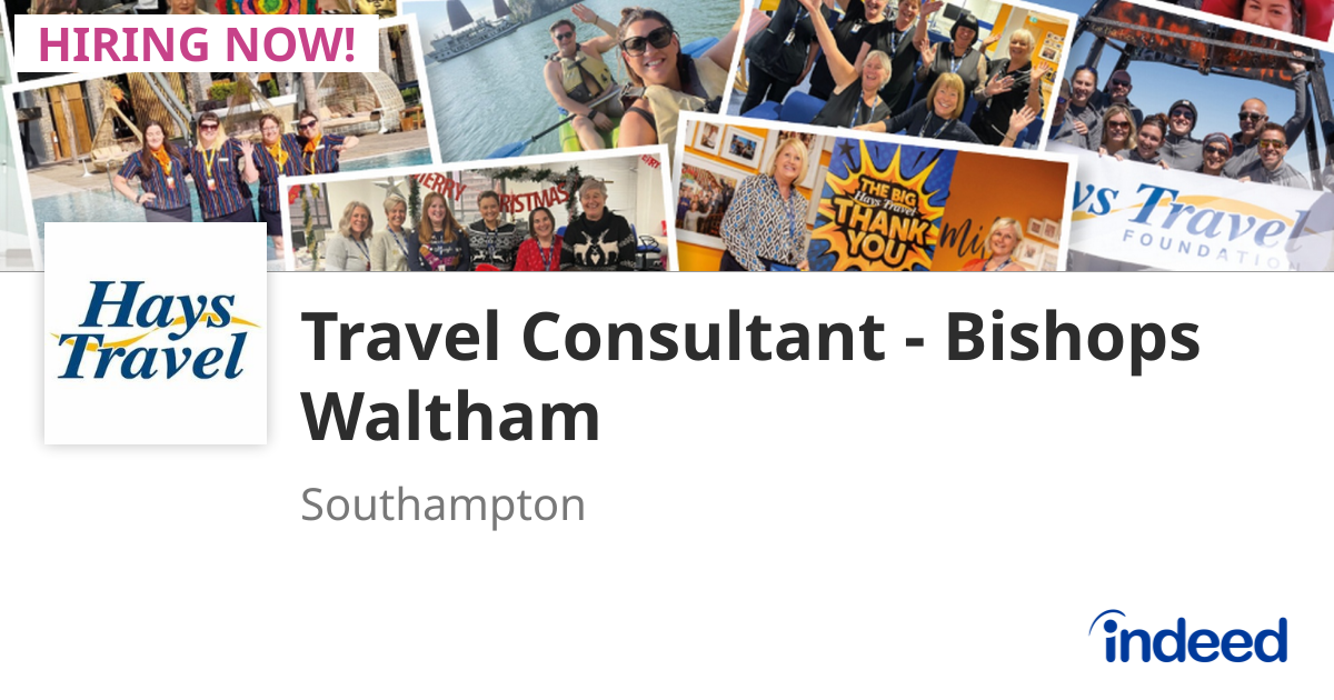 Travel Consultant - Bishops Waltham - Southampton - Indeed.com