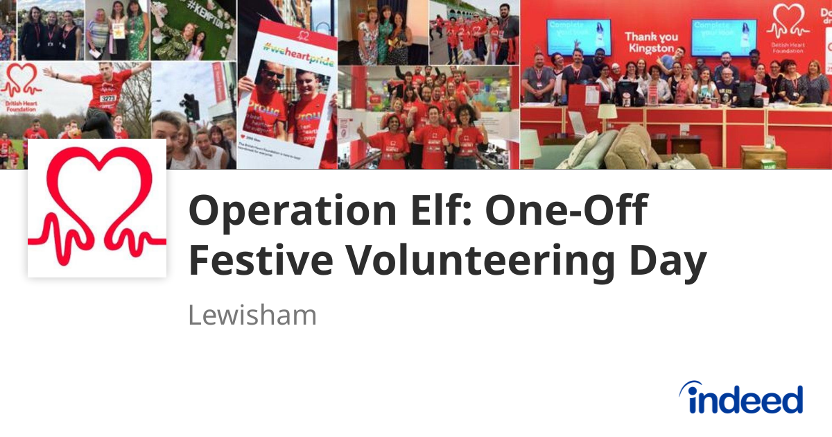 Operation Elf: One-Off Festive Volunteering Day - Lewisham SE13 6LY ...