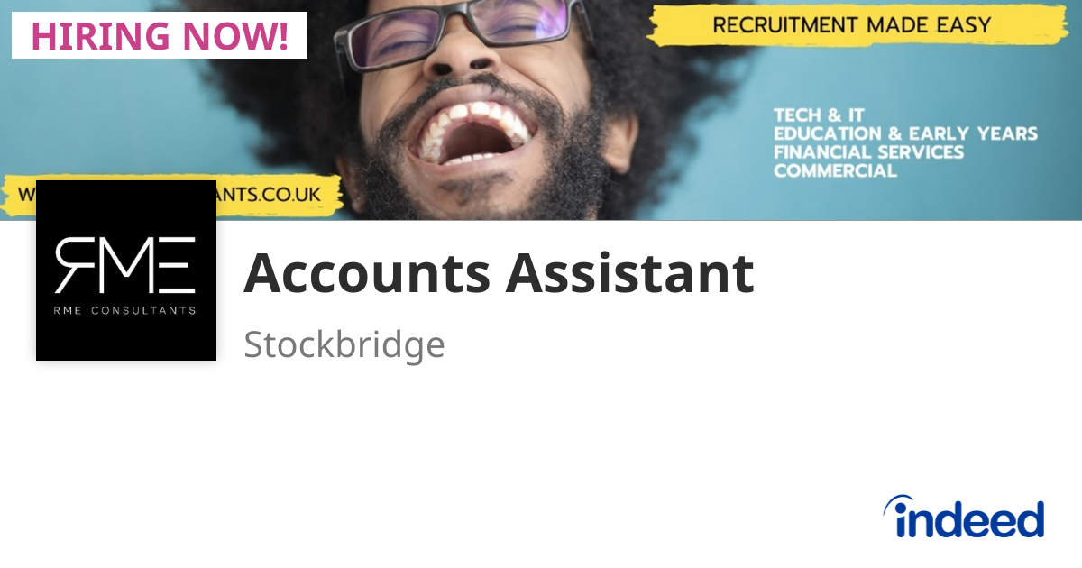 Accounts Assistant - Stockbridge SO20 - Indeed.com