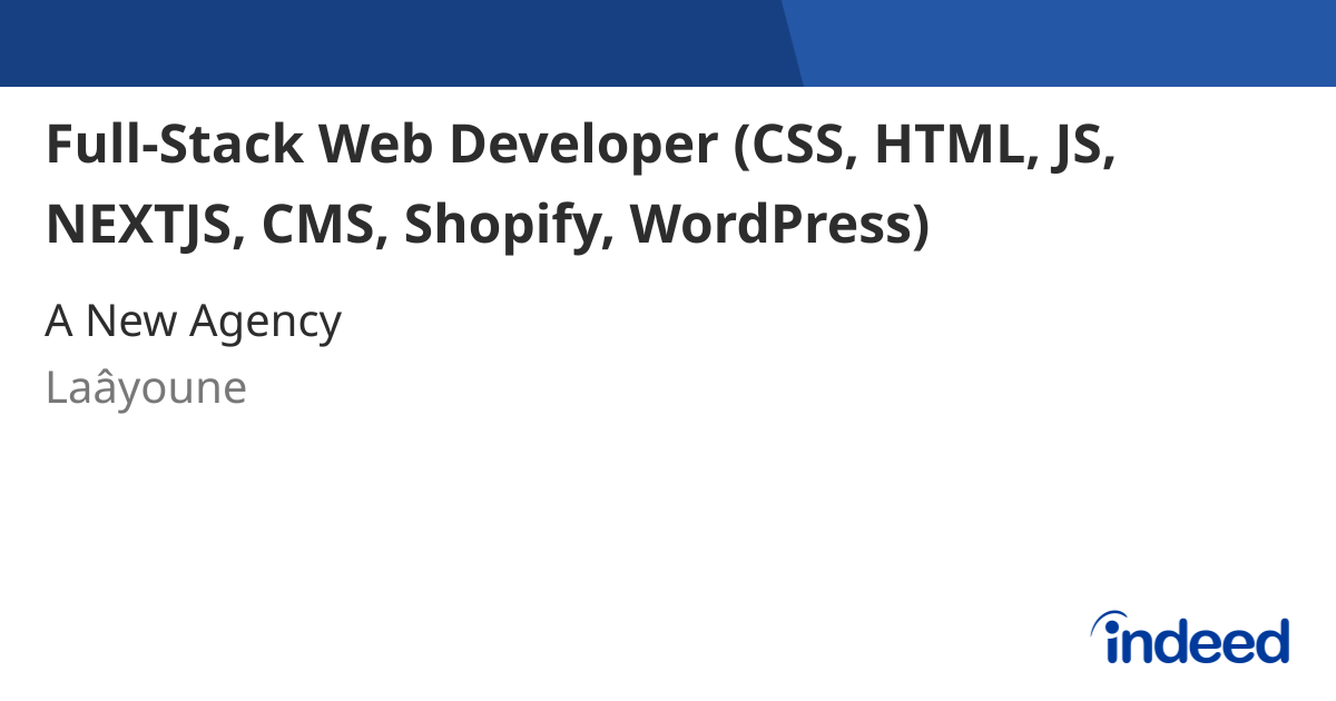 Full-Stack Web Developer (CSS, HTML, JS, NEXTJS, CMS, Shopify ...