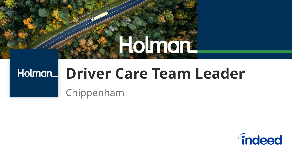 Driver Care Team Leader - Chippenham SN14 - Indeed.com