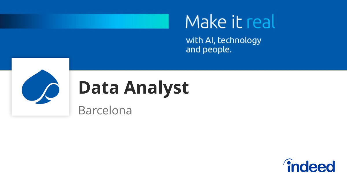Data Analyst - 08005 Barcelona, Barcelona provincia - Indeed.com
