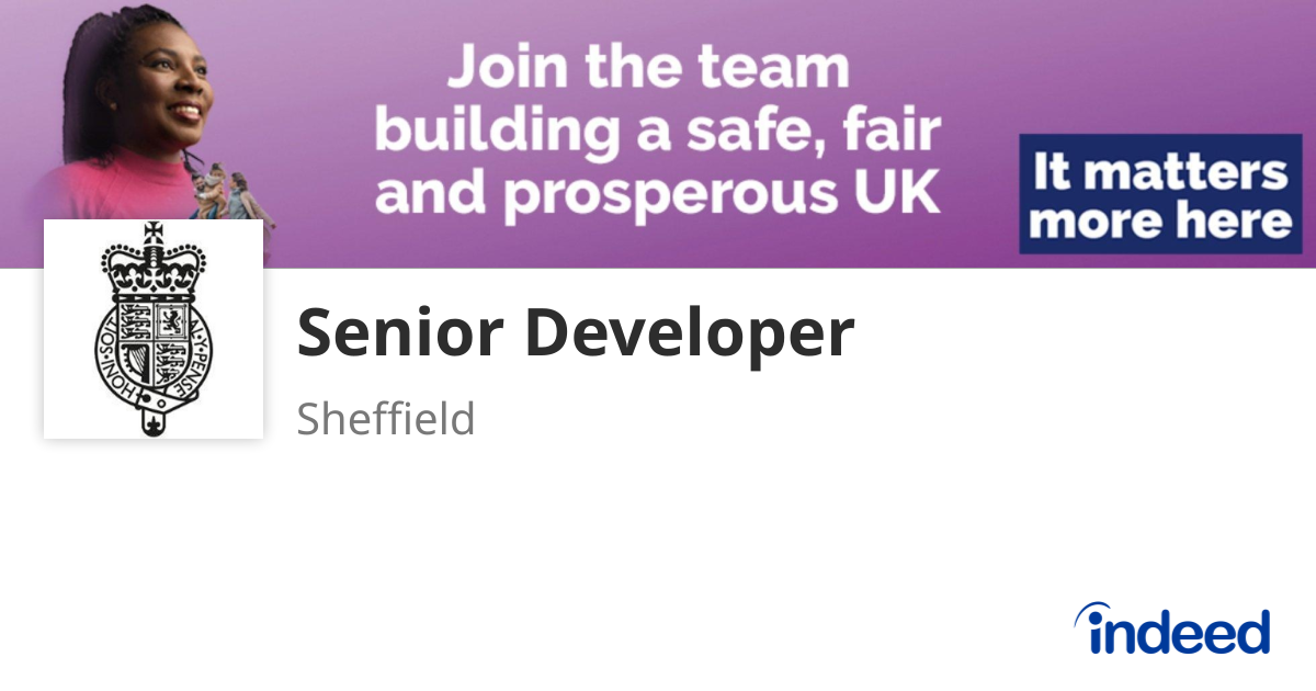 Senior Developer - Sheffield S3 8NU - Indeed.com