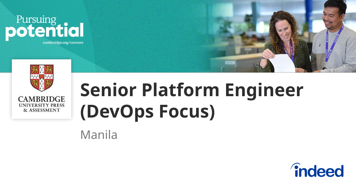 Senior Platform Engineer (DevOps Focus) - Manila - Indeed.com