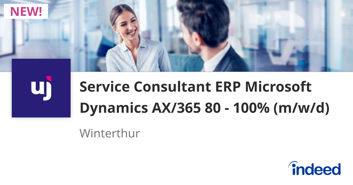 Service Consultant ERP Microsoft Dynamics AX/365 80 - 100% (m/w/d ...