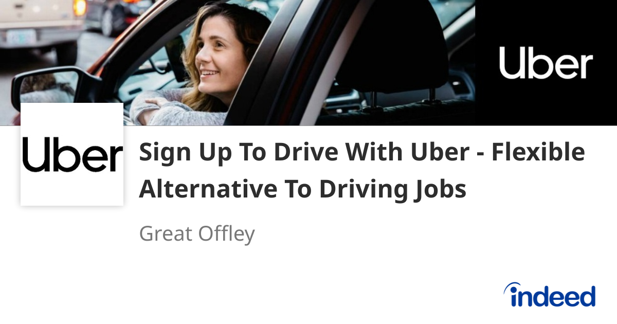 Sign Up To Drive With Uber - Flexible Alternative To Driving Jobs ...