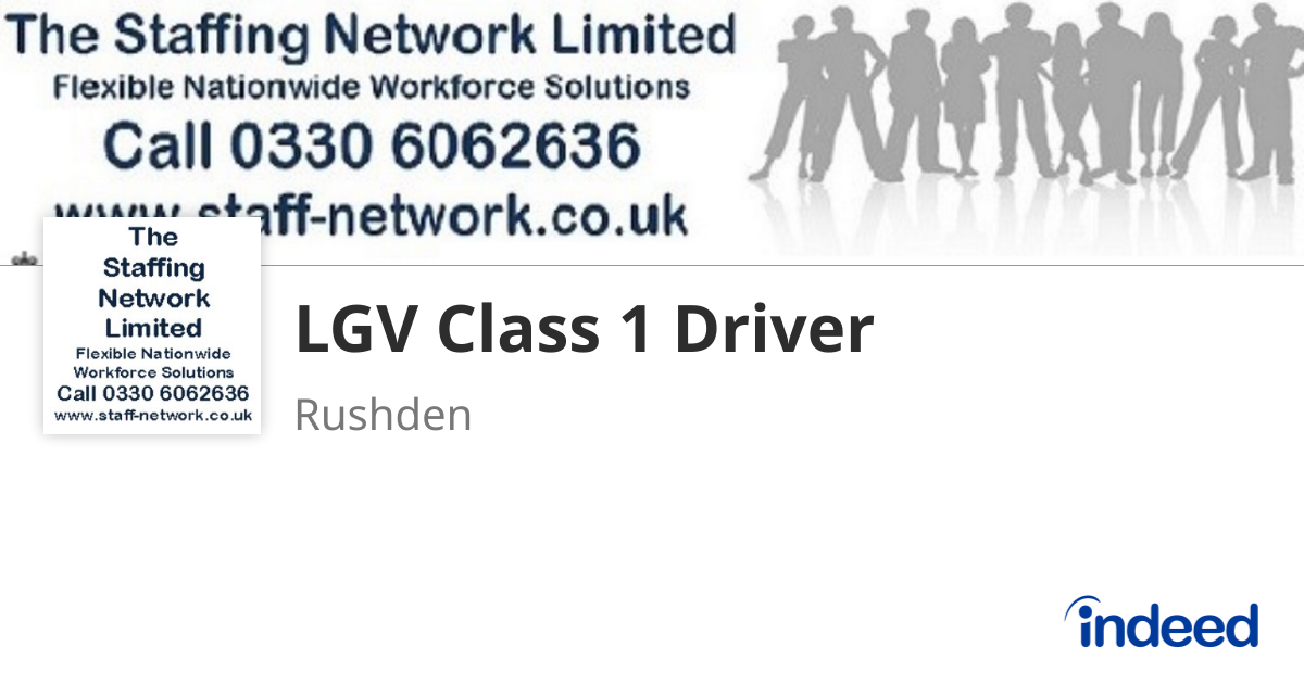 LGV Class 1 Driver - Rushden NN10 - Indeed.com