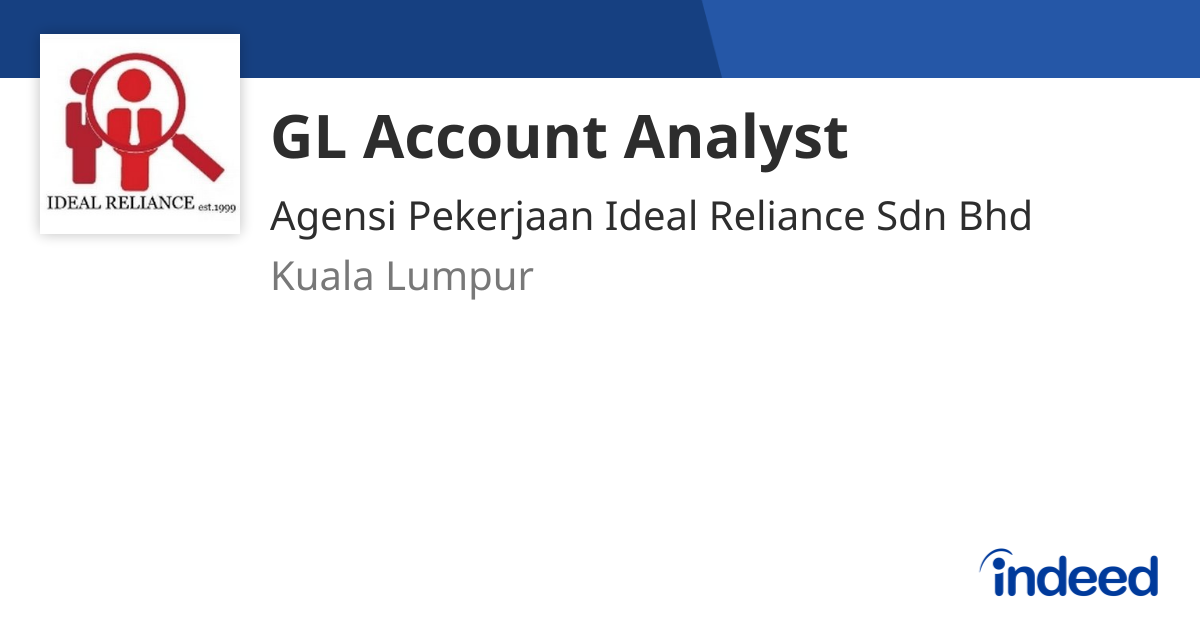 GL Account Analyst - Kuala Lumpur - Indeed.com