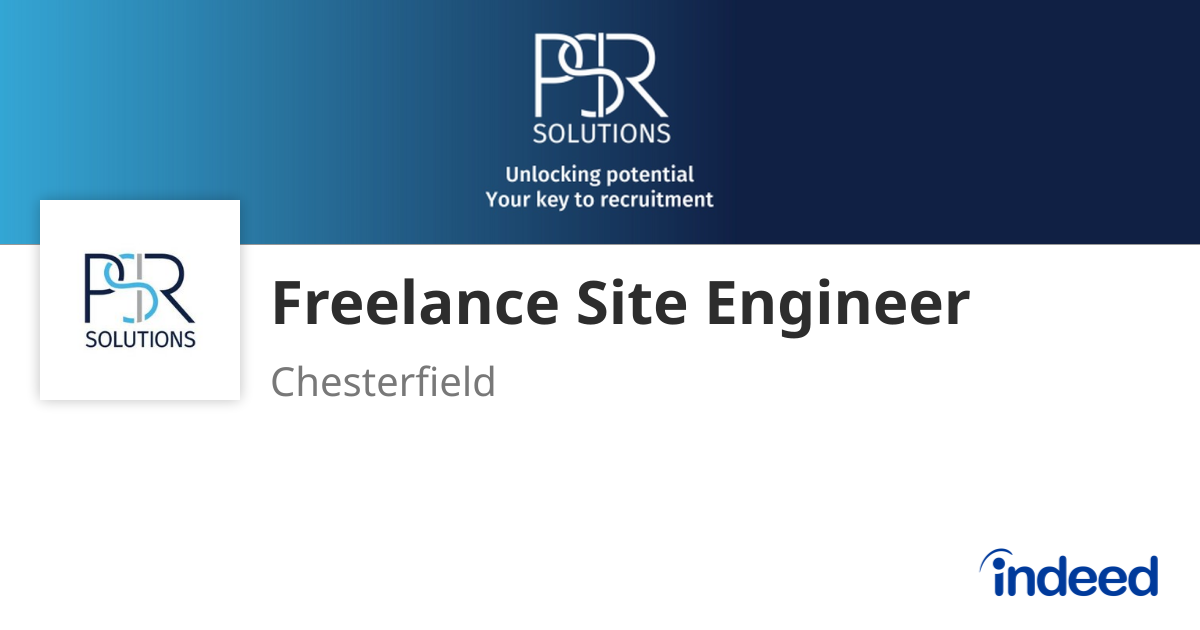 Freelance Site Engineer - Chesterfield - Indeed.com