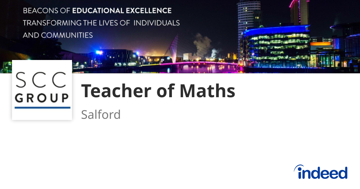 Teacher of Maths - Salford - Indeed.com