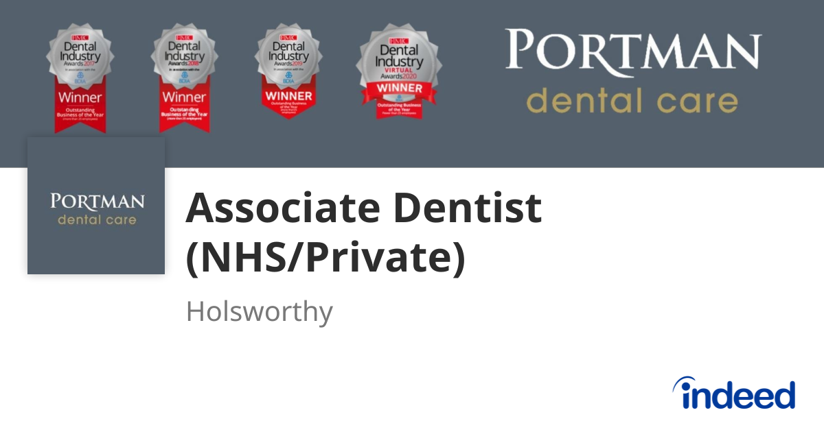 Associate Dentist (NHS/Private) - Holsworthy EX22 6BB - Indeed.com