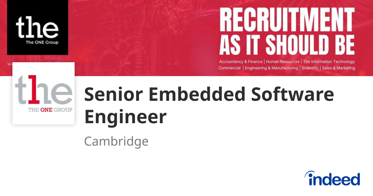 Senior Embedded Software Engineer - Cambridge CB2 1JE - Indeed.com