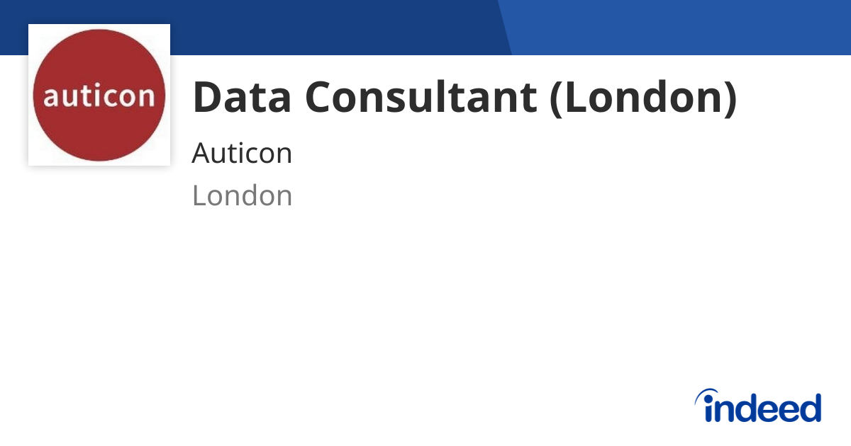 Data Consultant (London) - London EC4R 3TN - Indeed.com