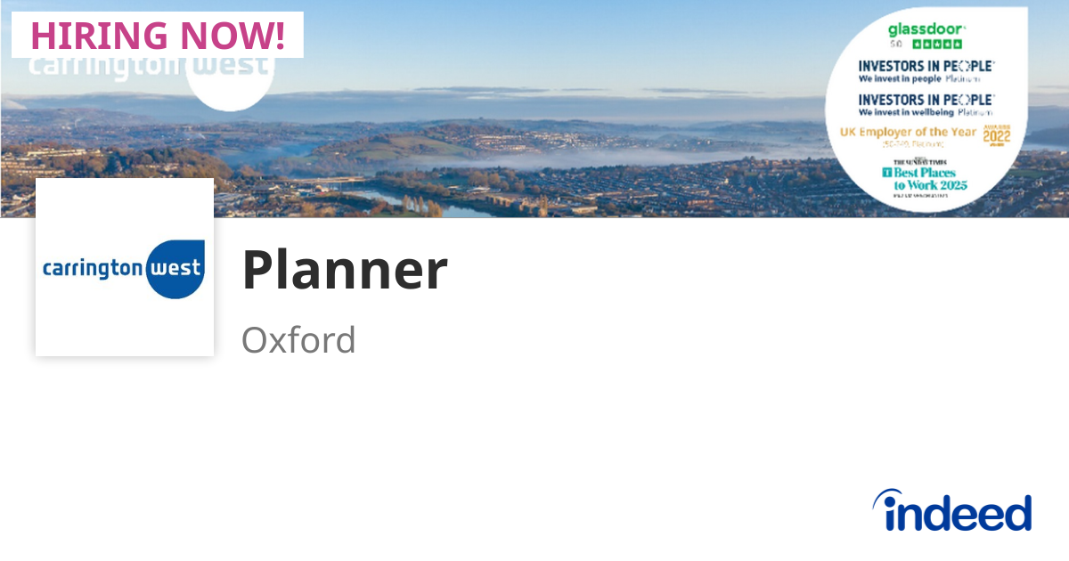 Planner - Oxford - Indeed.com