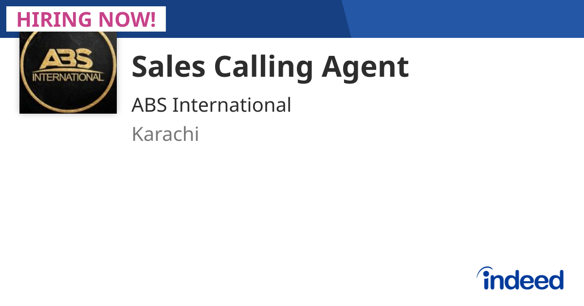 Sales Calling Agent - Karachi - Indeed.com
