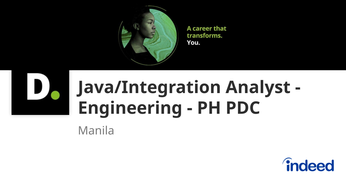 Java/Integration Analyst - Engineering - PH PDC - Manila - Indeed.com