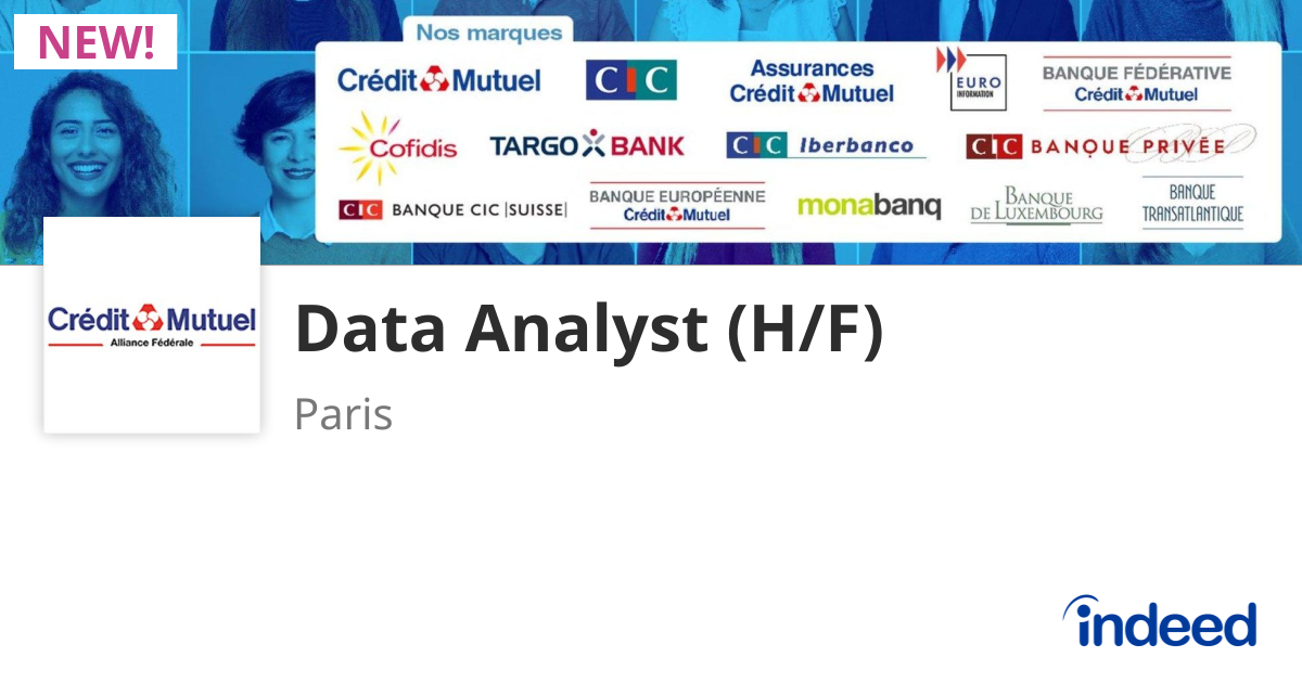 Data Analyst (H/F) - Paris (75) - Indeed.com